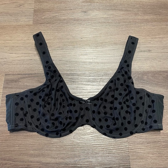 Cacique | Intimates & Sleepwear | Cacique Black Polka Dot Fullcoverage ...